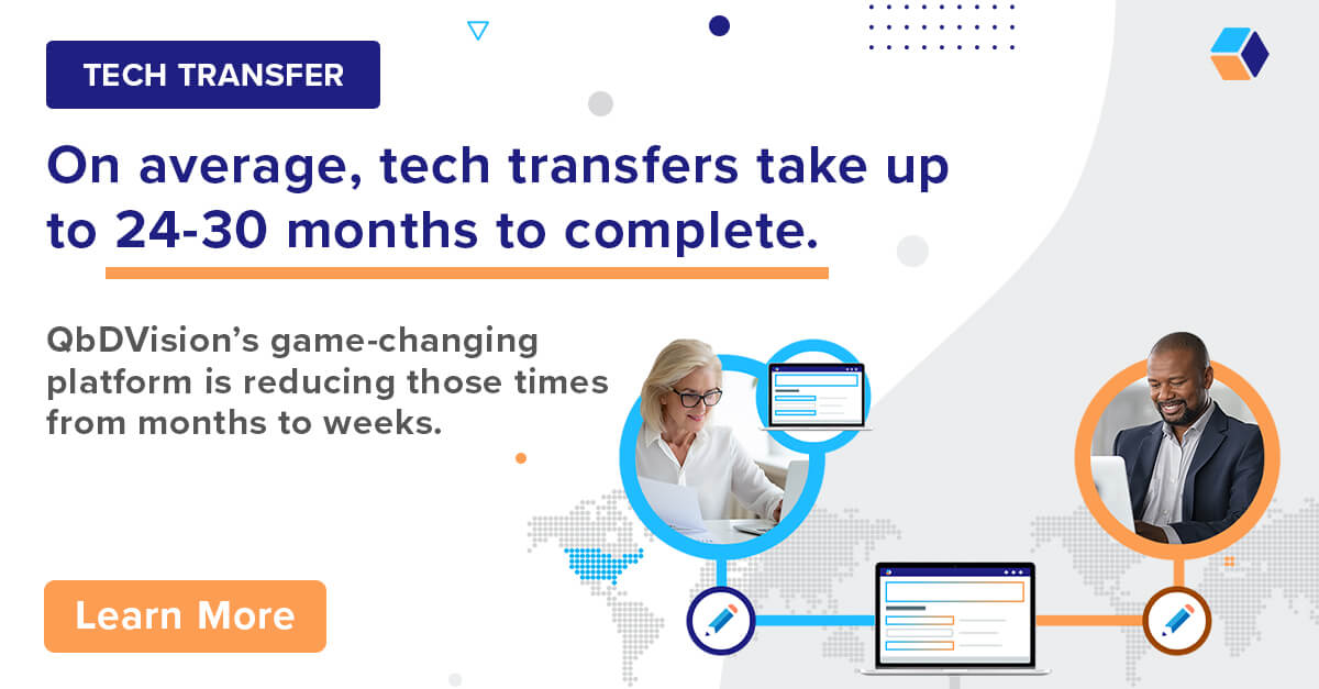 Tech Transfer | Digital CMC Solutions | QbDVision